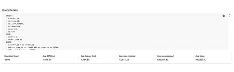 Diagnose Query Performance Issues With Cloud Spanner Query Insights Google Cloud Blog