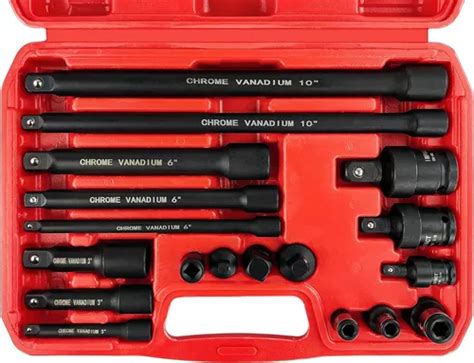 Juego De Extensiones Reducciones Y Llaves De Vaso Impacto Envío gratis