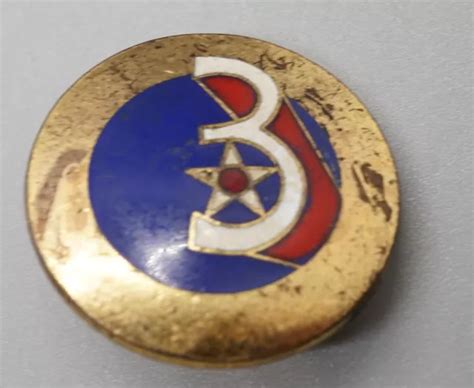 Wwii 3rd Air Force Di Unit Crest Pin Pin Back £23 14 Picclick Uk