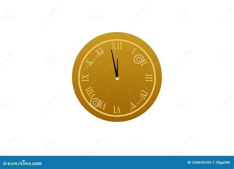 Horloge Sur Fond Blanc Illustration Vectorielle Illustration De