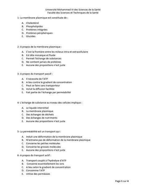 Td 2 Qcm Bio Cell Suite Pdf
