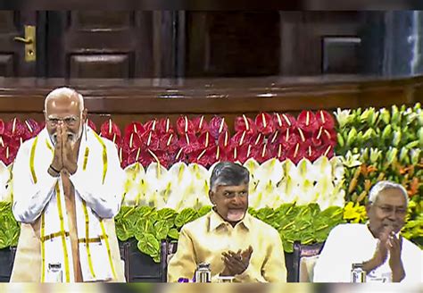At Nda Meet Key Allies Naidu And Nitish Endorse Narendra Modi For