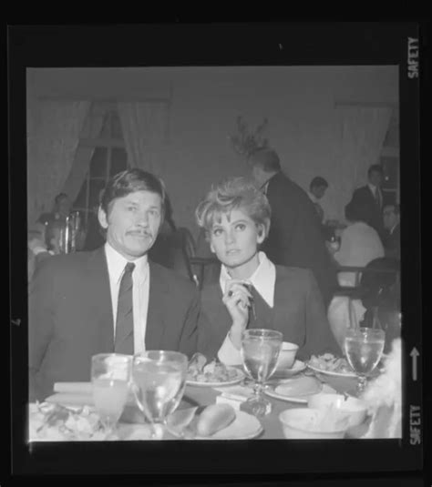 Charles Bronson Jill Ireland 1960s Candid Original 225 X 225 Camera