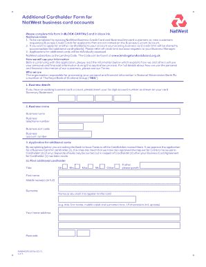 Fillable Online Servicecard Request For Power Of Attorney NatWest Fax
