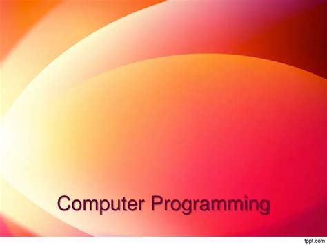 PPT Computer Programming PowerPoint Presentation Free Download ID