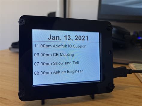 NEW GUIDE PyPortal Google Calendar Event Display