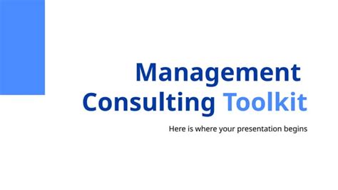 Management Consulting Toolkit By Slidesgopptx