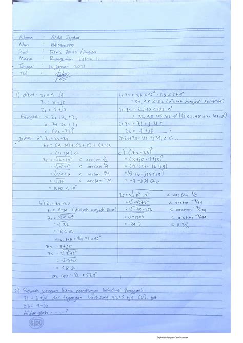 SOLUTION Soal Dan Pembahasan Tugas Rangkaian Listrik Ii Bagian Studypool