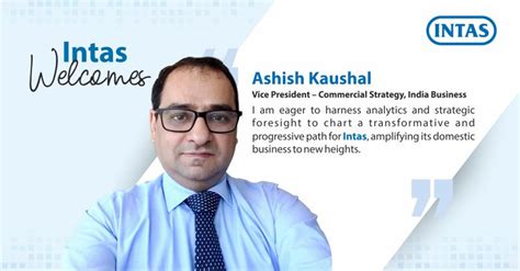 Delighted And Honoured To Be Part Of Team Intas Ashish Kaushal