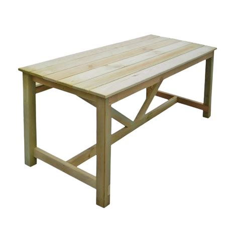 Table De Jardin Bois Table Bois Extérieure Collectivité