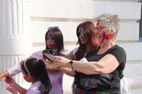 Foreign Tourists Enjoying Holi Photos Wonders Of Nepal