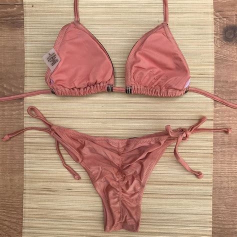 BiquÍni Detalhe Lurex Rosa Queimado Dondoca Moda Feminina Dondoca