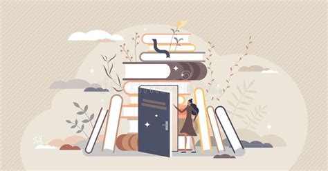 探索书籍开放教育新知识小人观 向量例证 插画 包括有 例证 编写的 微型 开放 业余爱好 图书馆 223493650