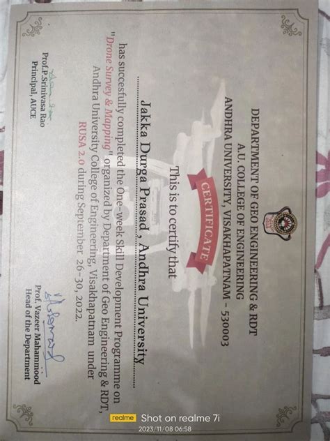 Successfully Completed Skill Development Programme On Drone Surveying