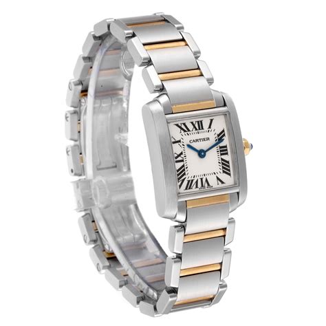 Cartier Tank Francaise Small Steel Yellow Gold Ladies Watch W51007q4
