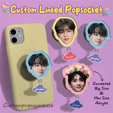 Jual CUSTOM LINKED POP SOCKET LINKED POPSOCKET BEBAS DESIGN