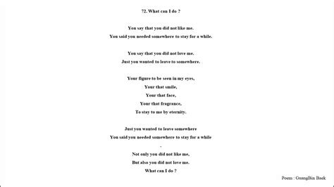 Poem Voice Bek English 72 What Can I Do Youtube