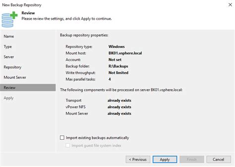 connect veeam to vcenter and add a backup repository