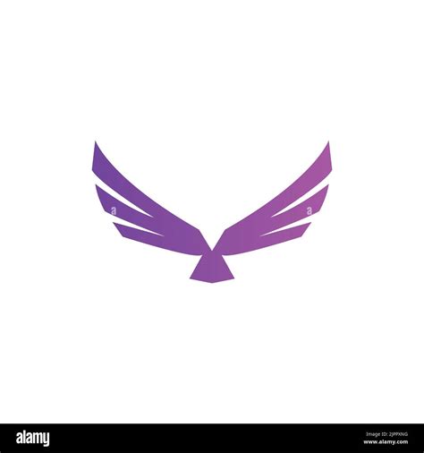 Flying Bird Vector Logo Luxury Bird Eagle Hawk Vector Line Logotype