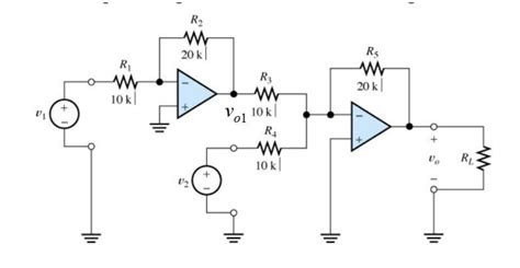Solved Find An Expression For The Output Voltage Of The