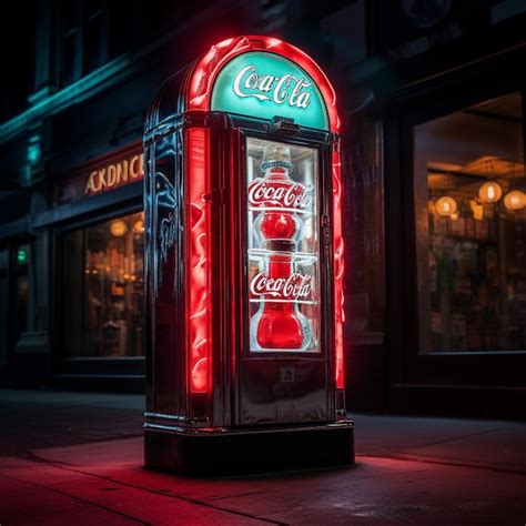 Premium Photo Coca Cola Vending Machines Ai Generated