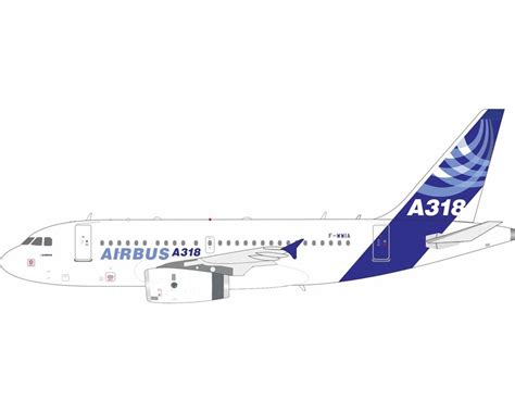 Airbus A318 House Colors W Stand F Wwia 1 200 Scale Inflight If318house Ia