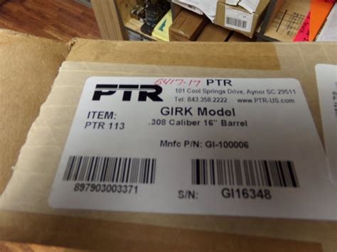 Ptr Industries Ptr 91 Girk For Sale