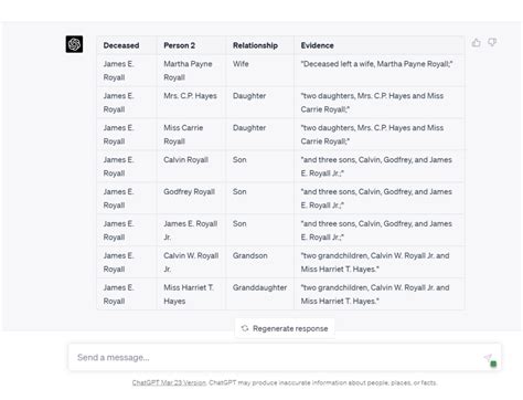 Ai Genealogy Use Case Guide How To Get From Story To Structured Data 1 From Text To Table