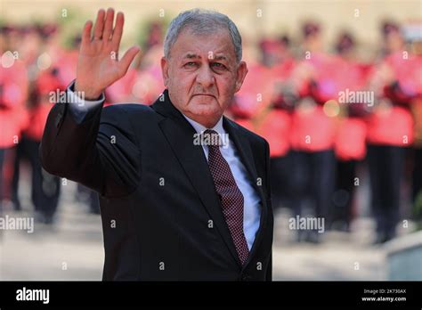 Baghdad Iraq 17th Oct 2022 Abdul Latif Rashid Attends His