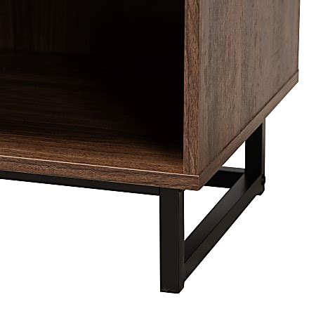 Baxton Studio Sadia 1 Drawer End Table 21 516 H X 15 34 W X 15 34 D