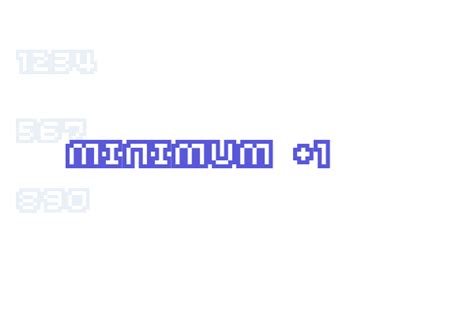 Minimum 1 Font Free Download