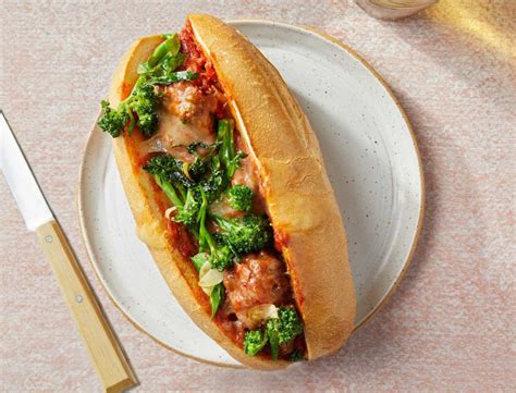 Veggie Packed Meatball Subs With Garlicky Broccoli Rabe Recipe Goop
