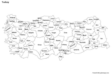 Download Free Turkey Vector Map Eps Svg Pdf Png Adobe Illustrator Artofit