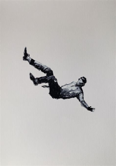 Falling Man 3 Print Ilona Dell Olio Fine Art Prints