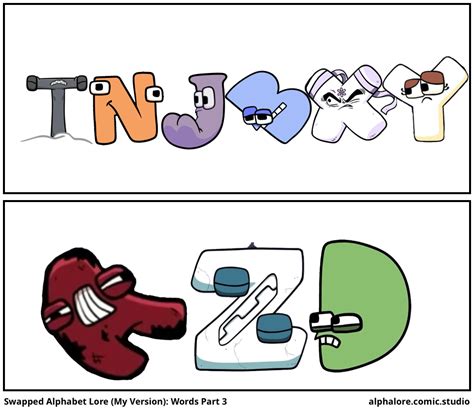 Swapped Alphabet Lore My Version Words Part Comic Studio