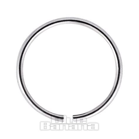 Blue Banana Silver Seamless Nose Ring Piercing Jewellery