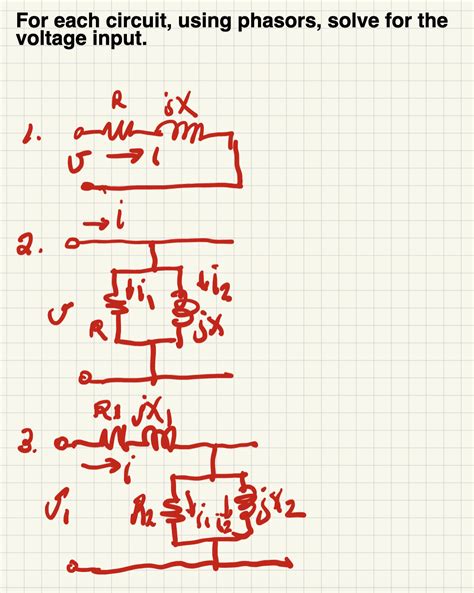 Solved For Each Circuit Using Phasors Solve For Thevoltage