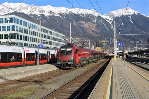 ÖBB 1116 214 verlässt Innsbruck Hbf mit einem Railjet in Richtung
