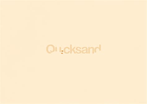 Quicksand Typographical Poster By Karl Bembridge On Dribbble