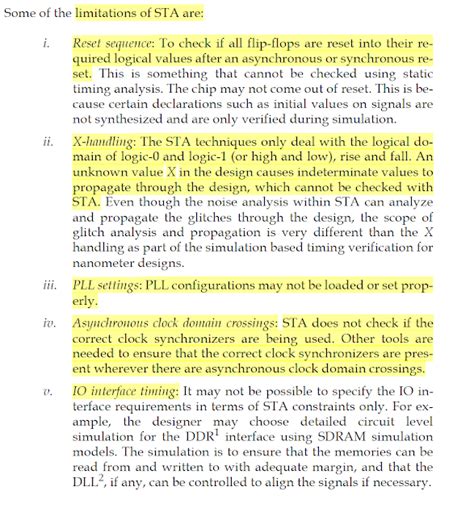 Vlsi Interview Questions And Tests Some Limitations Of Static Timing