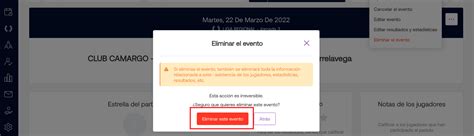 Eliminar Un Evento O Varios A La Vez Sporteasy
