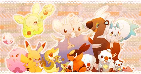 Pikachu Oshawott Snivy Tepig Pachirisu And 2 More Pokemon And 1