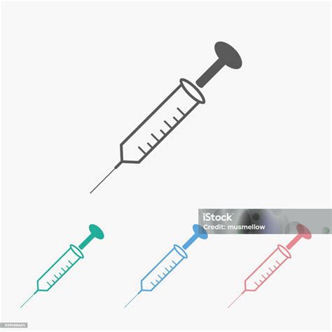 注射器圖示向量圖形及更多針筒圖片 針筒 一次性 上癮 Istock