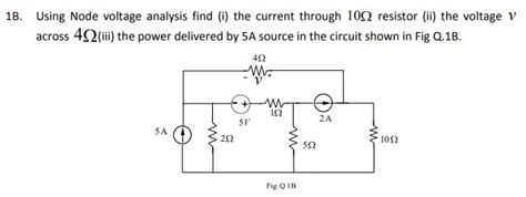 Solved Using Node Voltage Analysis Find I The Current Chegg