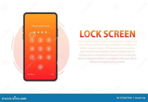 Smartphone With Passcode Lock Screen Interface Protecting Your