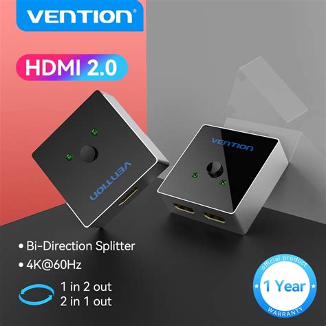 Vention HDMI Splitter Adapter Original K HDMI Bi Direction Switch In Out In Out