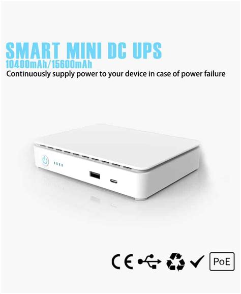 Mini Dc Ups Power Bank With Lithium Battery Poe For Wifi Routers
