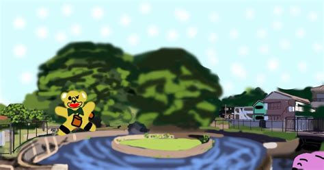 くまさん 旅するくまさん266「久地円筒分水」 奥河内を旅するくまさんのイラスト Pixiv