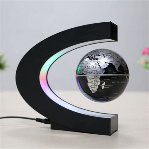 Novelty Led World Map Magnetic Levitation Floating Grandado