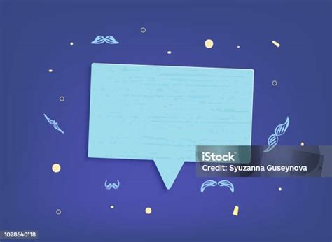 콧수염 장식으로 연설 거품이 있다입니다 벡터 일러스트입니다 11월에 대한 스톡 벡터 아트 및 기타 이미지 11월 건조한